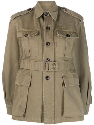Fortela veste militaire Madison en coton - Vert