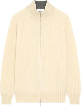 Lardini Cardigan en coton - Homme - Pulls - Beige - Taille: XL