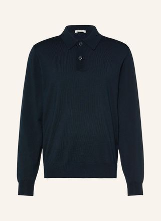 Sandro Sandro Strick-Poloshirt Classic Fit blau