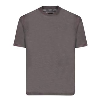 Dell'Oglio Homme, Tops, Brun, Taille: M T-shirts marron pour hommes