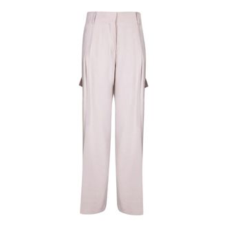 Blanca Vita Pittosforo Twill Straight Hosen - - Trousers - Damen - Beige - 2XS