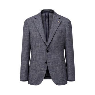 L.B.M. 1911 Zweireiher-Blazer - - Jackets - Herren - Blau - L