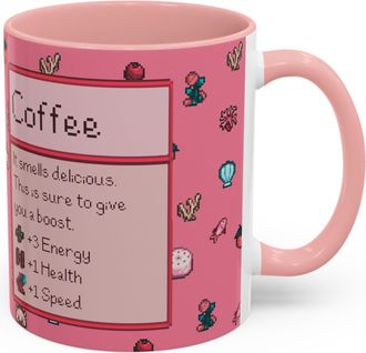 Generic Pink Stardew Valley Tasse, Standard-Tasse, Teetasse, Kaffeetasse, 325 ml, Premium-Qualit&auml;t, bedruckte Kaffeetasse, einzigartige Geschenkideen f&uuml;r Freu
