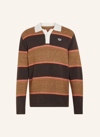 adidas Originals Adidas Originals Winter Club Poloshirt, Strick, Streifen braun