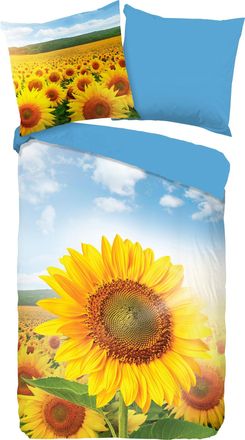 Good Morning Wendebettw&auml;sche Sonne Renforc&eacute; gelb Gr&ouml;&szlig;e 1x 135x200 cm + 1x 80x80 cm