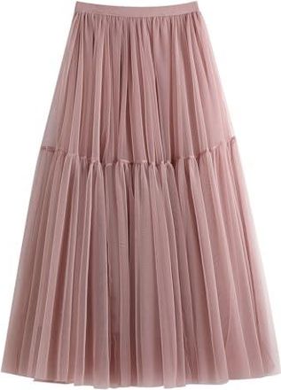 Generic Jupes tutu en tulle multicouche pour femme - Jupon de princesse vintage pour carnaval - Jupe en tulle &eacute;lastique - Style rockabilly classique - Pour fe