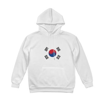 Generic Sweatshirts &Agrave; Capuche Mode Femmes Doublure Polaire Manches Longues Vintage Lacets Sweatshirts Cor&eacute;e du Sud Drapeau Imprim&eacute; Chemises Cordon Hoodie Haut