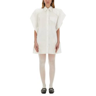 Stella McCartney Poplin Hemdblusenkleid - - Dresses - Damen - Wei&szlig; - S