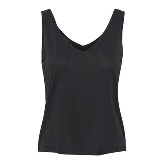 Soaked In Luxury D&eacute;bardeur Noir avec Bretelles Fines - Femme - Tops - Noir - Taille: 46 FR