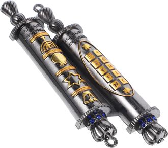 NUOBESTY ULDIGI Vintage Mezuzah T&uuml;rdekoration aus Metall mit Sichtbarer Schriftrolle Runde Kanten Leichte Religi&ouml;se Wanddeko f&uuml;r Haust&uuml;r Retro Stil als Jahrgan