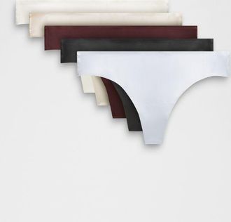 lululemon String InvisiWear taille mi-haute Lot de 5 pour Femmes - Noir/Blue/Violet - Taille L