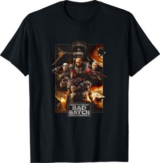 Star Wars The Bad Batch Group Shot Poster T-Shirt