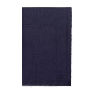Elisabetta Franchi Schal aus Viskose und Modal - - Accessories - Damen - Blau - ONE SIZE