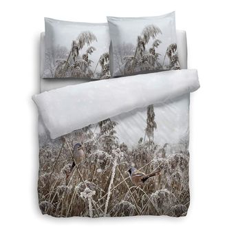 Heckett & Lane Mako-Satin Wendebettwäsche Dauw 135x200 (80x80) Multi