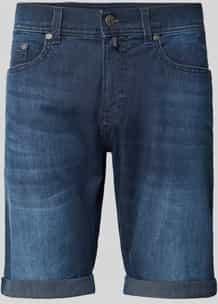 Pierre Cardin Jeansshorts mit Label-Detail