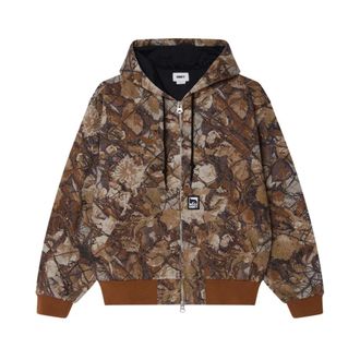 Obey Homme, Vestes, Multicolore, Taille: L Veste en Denim Glen Zip Up