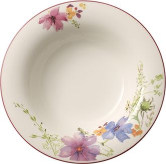 Villeroy & Boch Mariefleur Suppenteller 23 cm Bunt, Spülmaschinenfest, Mikrowellensicher, Pasta Teller, Tiefer Teller, Geschirr, Blümchengeschirr, Premium Porzellan