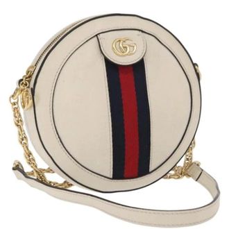 Gucci Sac bandouli&egrave;re en cuir Pre-owned - Femme - Pre-owned - Blanc - Taille: ONE Size