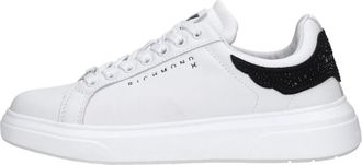 John Richmond Femme, Chaussures, Blanc, Taille: 41 EU Baskets en cuir et similicuir