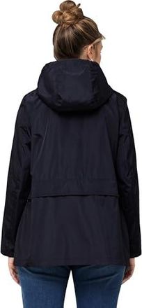 Ulla Popken Spécialiste Hyprar Windbreaker : Veste Demi-Saison avec Capuche 825242, Noir, 46-48 Femmes