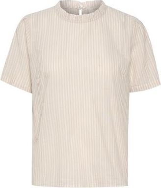 Cream Femme Katinkacr Blouse, Travertine, 36 EU