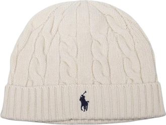 Ralph Lauren M&uuml;tze aus Woll-Kaschmir-Gemisch im Zopfmuster - - Accessories - Herren - Beige - ONE SIZE