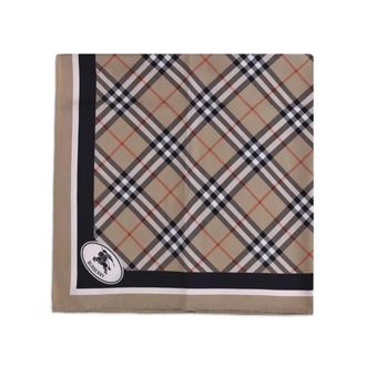 Burberry Check Silk Scarf - - Accessories - Damen - Mehrfarbig - ONE SIZE