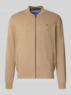 Fynch-Hatton Cardigan mit Stehkragen und Rei&szlig;verschluss