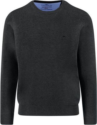 Fynch-Hatton Rundhalspullover mit Logo Stickerei