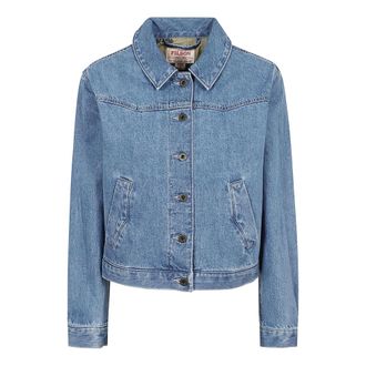 Filson Femme, Vestes, Bleu, Taille: 38 FR Veste en denim Western