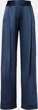 The Sei Weite High-Rise-Hose aus Seide