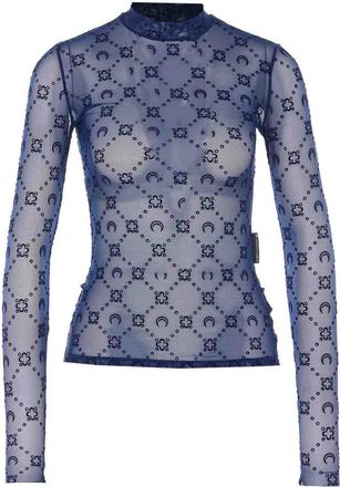 Marine Serre Top - Bleu