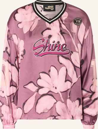 Yippie Hippie Yippie Hippie Blusenshirt Aus Satin rosa