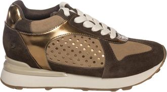 Gioseppo Keil-Sneakers aus Leder - - Shoes - Damen - Braun - 40 EU