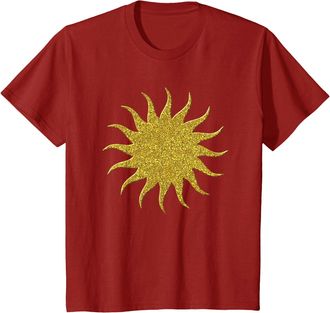 SunFrot Sonne, Sonnensystem Goldene Retro-Symbol T-Shirt