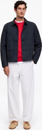 Arket Workwear-Jacke Aus Baumwolle -Blau