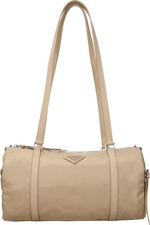 Prada Femmess Sacs &agrave; bandouli&egrave;re en tissu beige ou camel