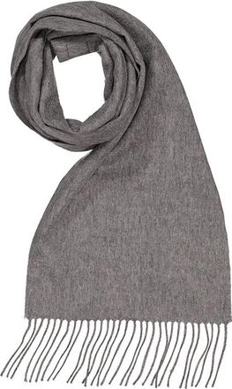 Ascot Herren Schal grau Woll-Stoff