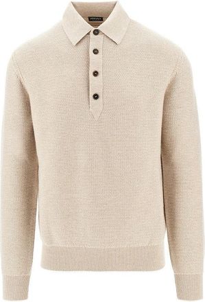 Ermenegildo Zegna Oasi Cashmere polo sweater Man 50