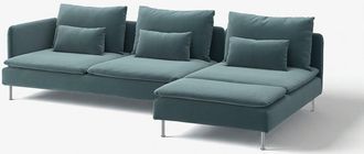 IKEA S&Ouml;DERHAMN 4er-Sofa mit R&eacute;camiere