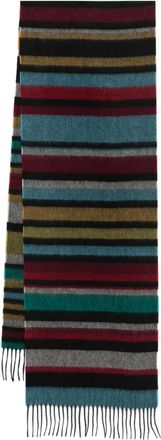 Paul Smith écharpe à rayures - Bleu
