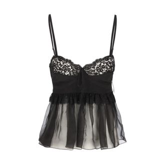 Chlo&eacute; Dessous-Top mit schmalen Tr&auml;gern - - Nightwear & Lounge - Damen - Schwarzk - M
