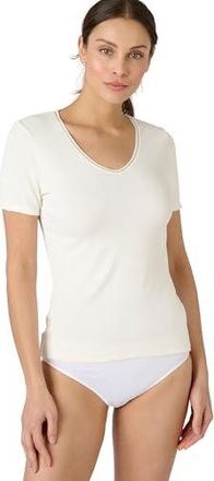 Damart T-Shirt Manches Courtes Thermique Thermolactyl Sensitive Femme Blanc Taille 38-40 (S)