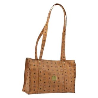 MCM Sac cabas Pre-owned - Femme - Pre-owned - Brun - Taille: ONE Size