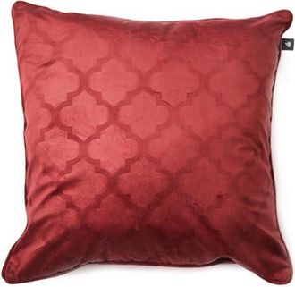 Chic Home Velours Bezug geprägt Morocco 45x45 Merlot