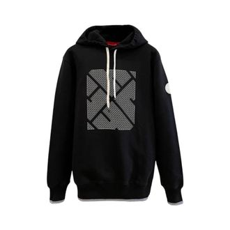 Carolina Herrera Monogramm Kapuzenpullover Sweatshirt Initialen Kontraststreifen - - Sweatshirts & Hoodies - Herren - Schwarzk - S