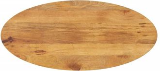 vidaXL Dessus de table 140x50x3,8 cm ovale bois massif de manguier Vidaxl