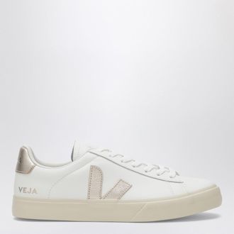 Veja Campo Sneaker aus wei&szlig;em und Platinleder