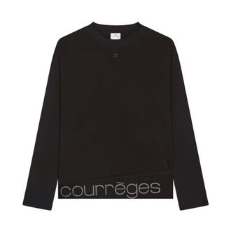 Courr&egrave;ges Homme, Tops, Noir, Taille: M Haut &agrave; Manches Longues