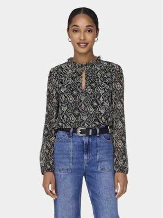 Only Bluse Ditsy 15229700 Schwarz Regular Fit
